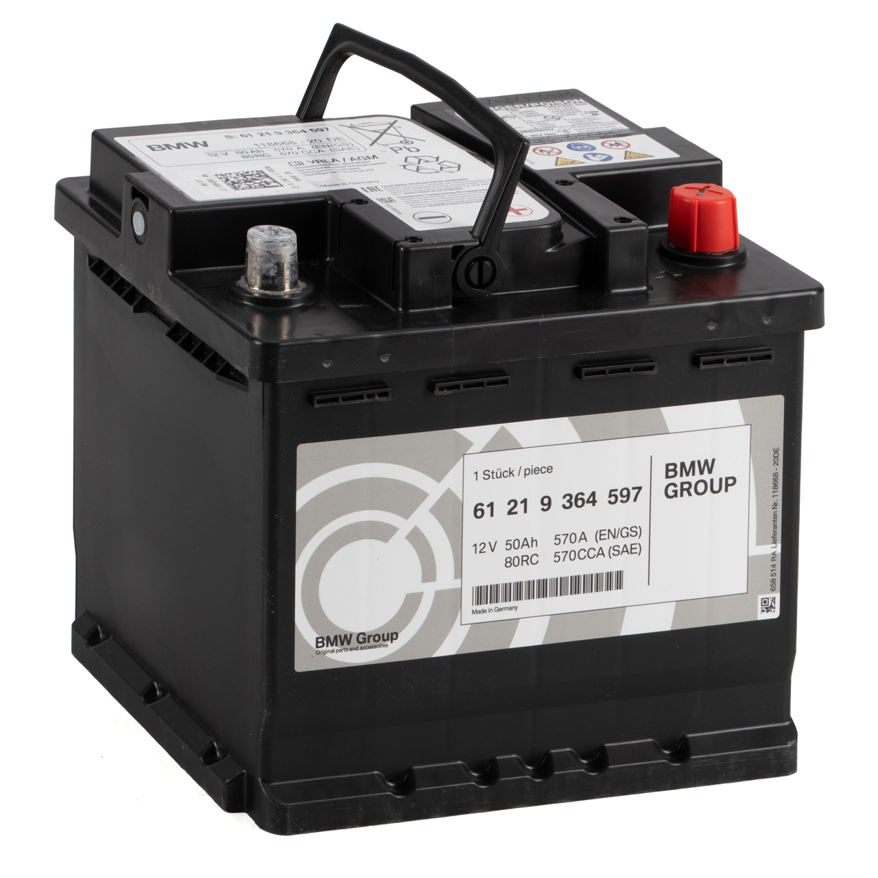 Original BMW Autobatterien - 61 21 9 364 597 | myparto