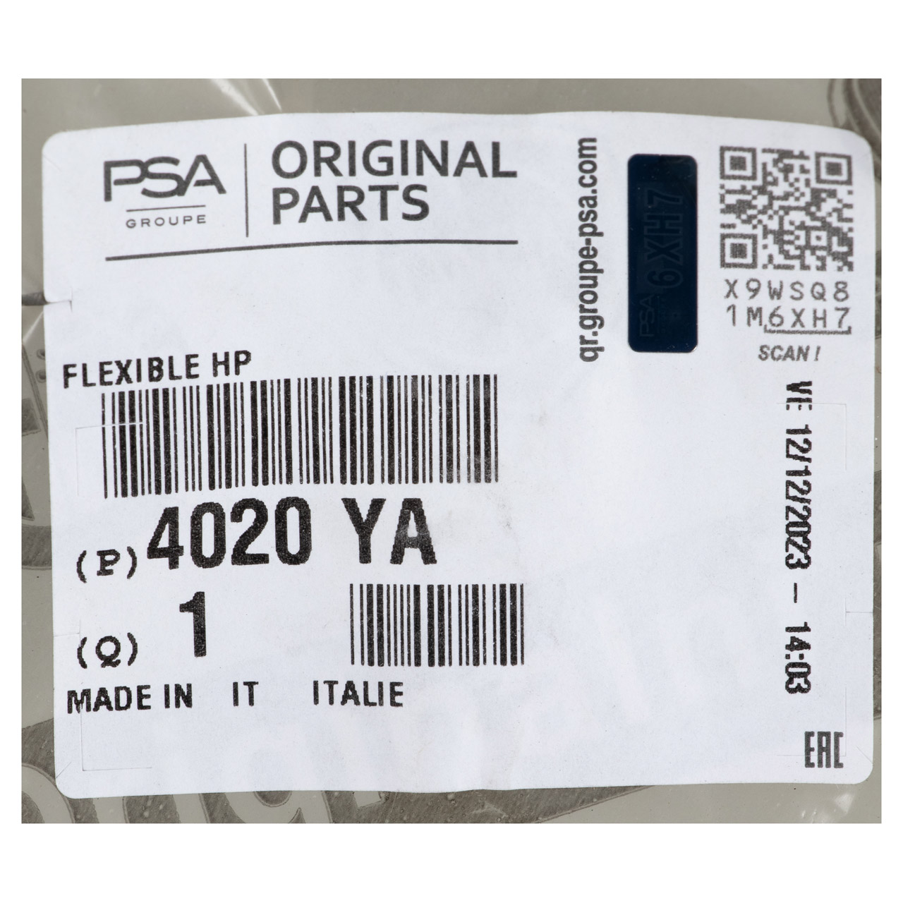 Original CITROEN / PEUGEOT Hydraulic hoses - 4020.YA | myparto