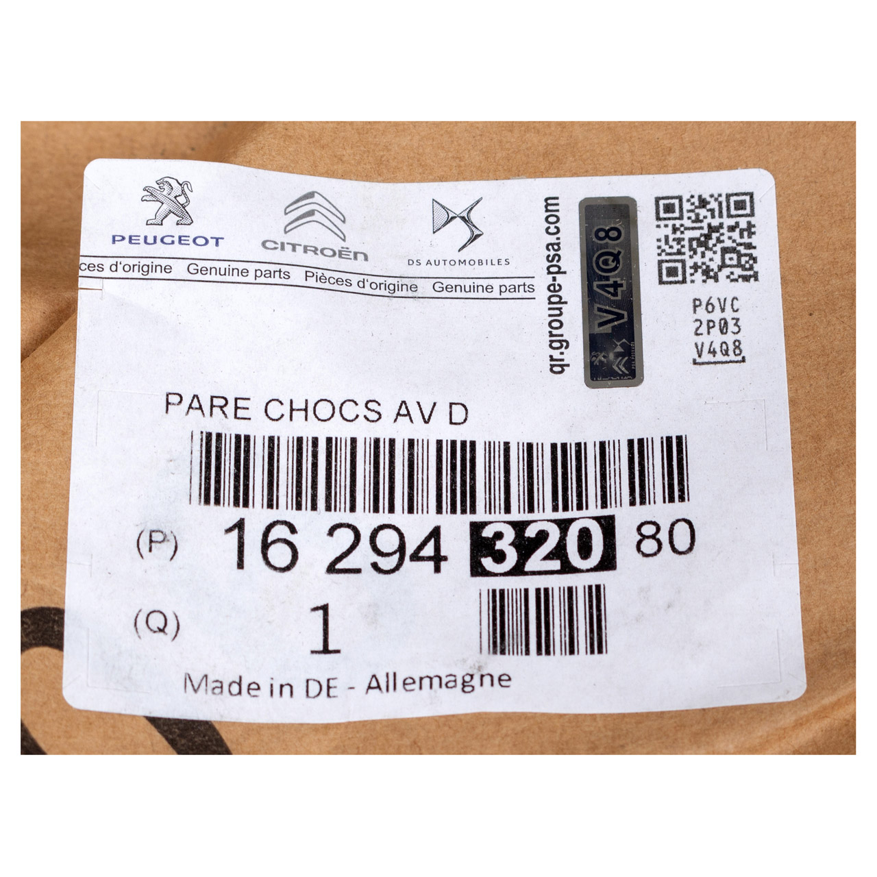 Original CITROEN / PEUGEOT Bumpers / Front skirts - 16 294 320 80 | myparto