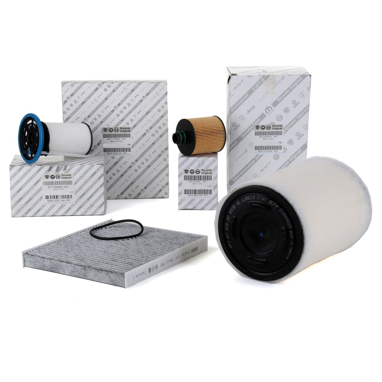 Original FIAT Filter-Sets - 71775822, 77366607, 51854025, 71754237 ...