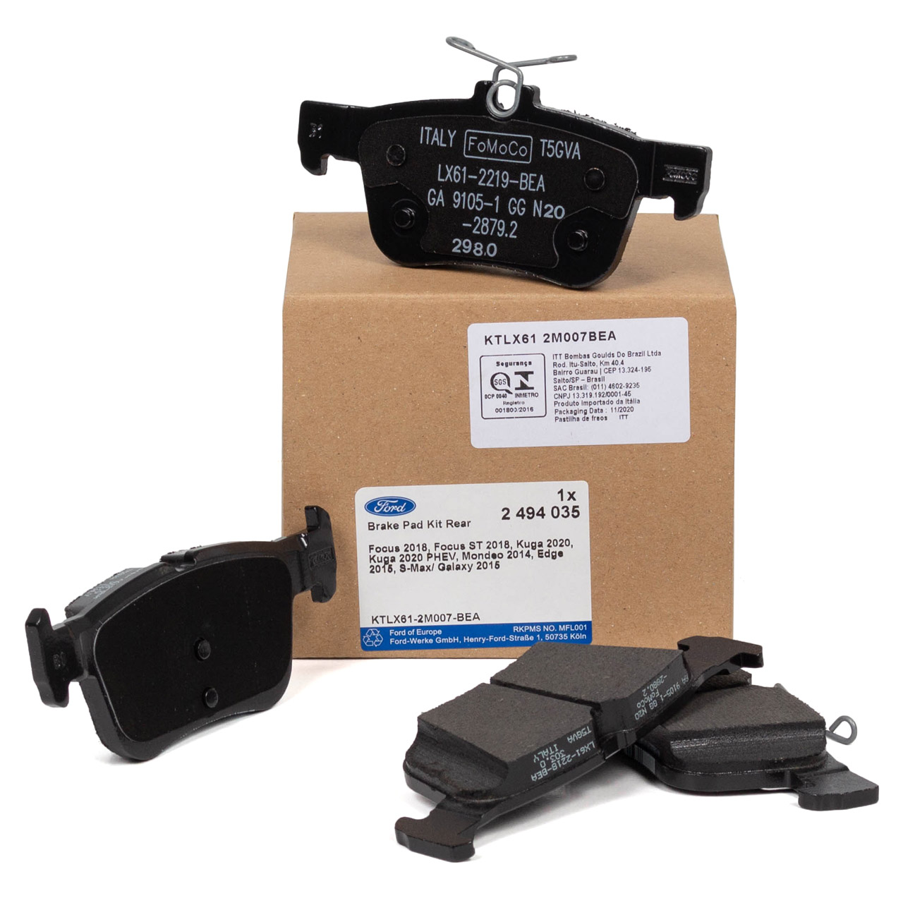 Original Ford Bremsbelagsatz, Scheibenbremse_2494035 - myparto.com