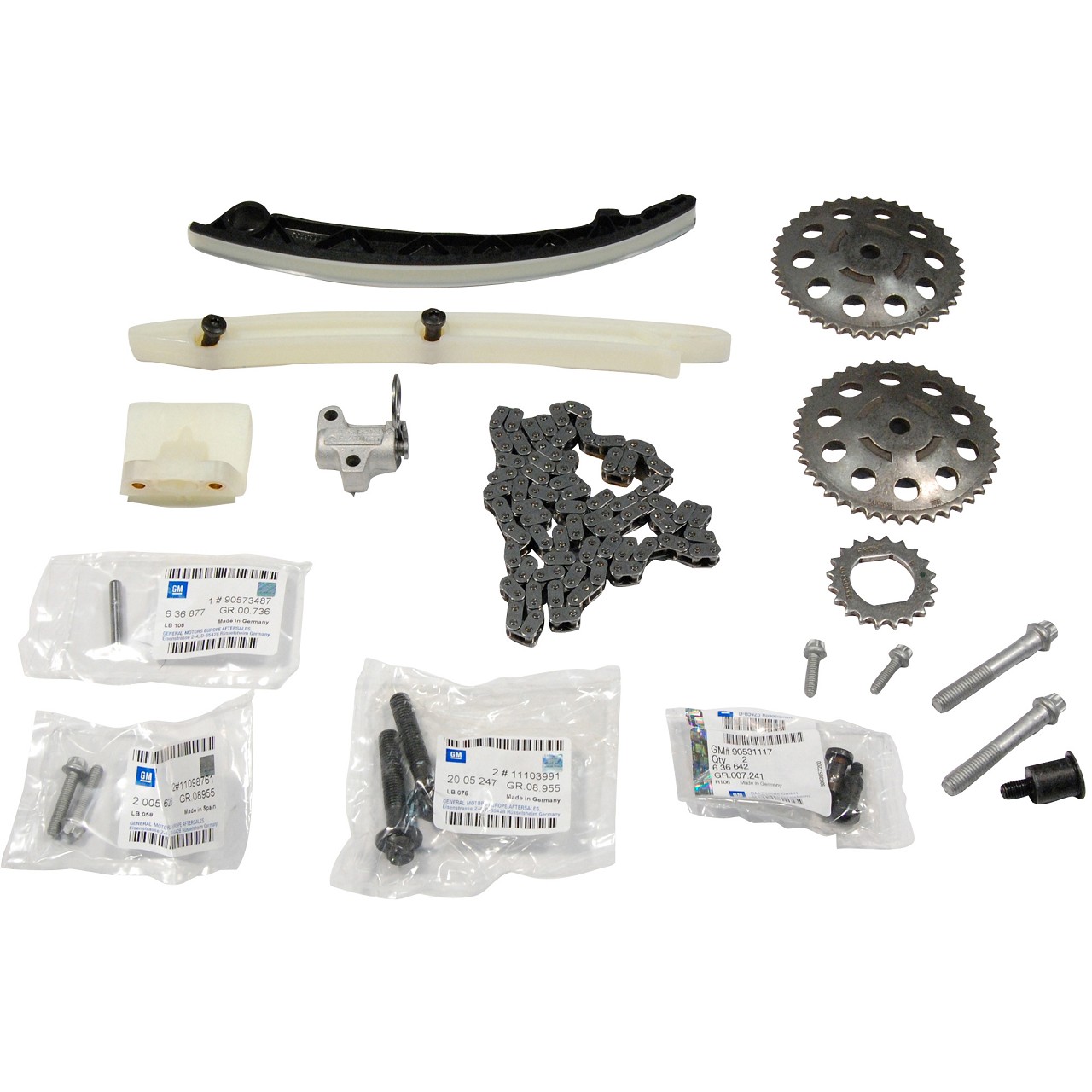 Original OPEL Steuerketten - 93191271, 25193519, 55561181, 104.110, 127 ...