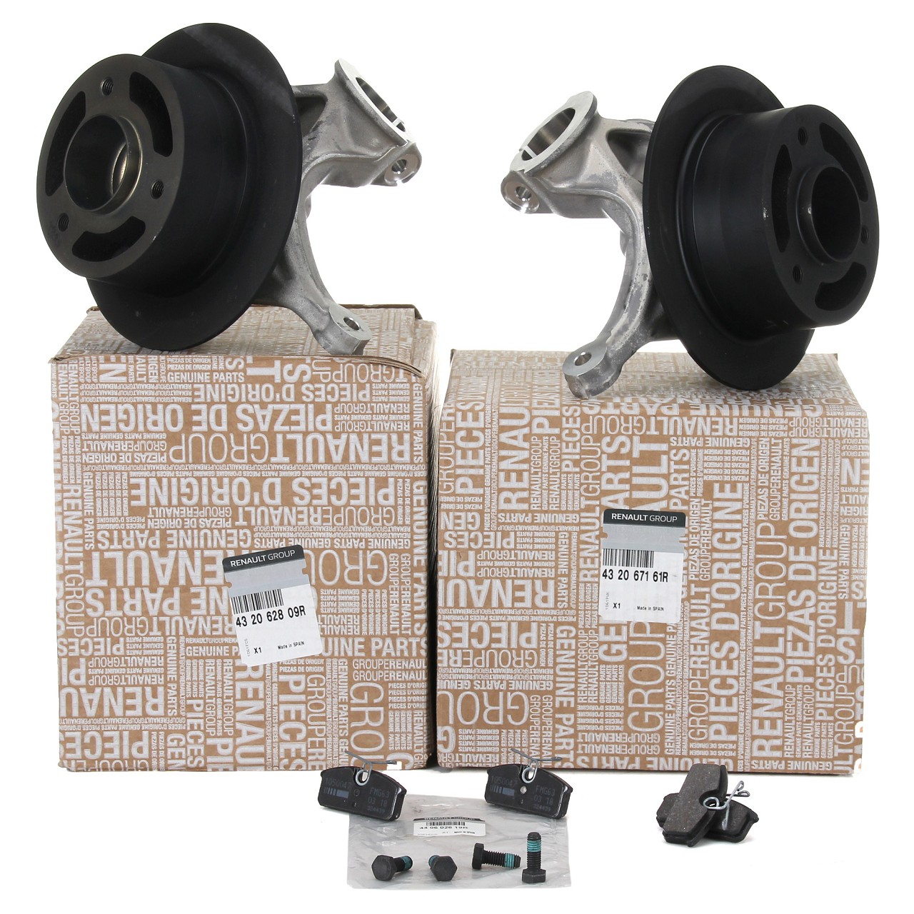 Original RENAULT Braking Kits - 43 20 338 85R, 43 20 671 61R, 44 06 026 ...