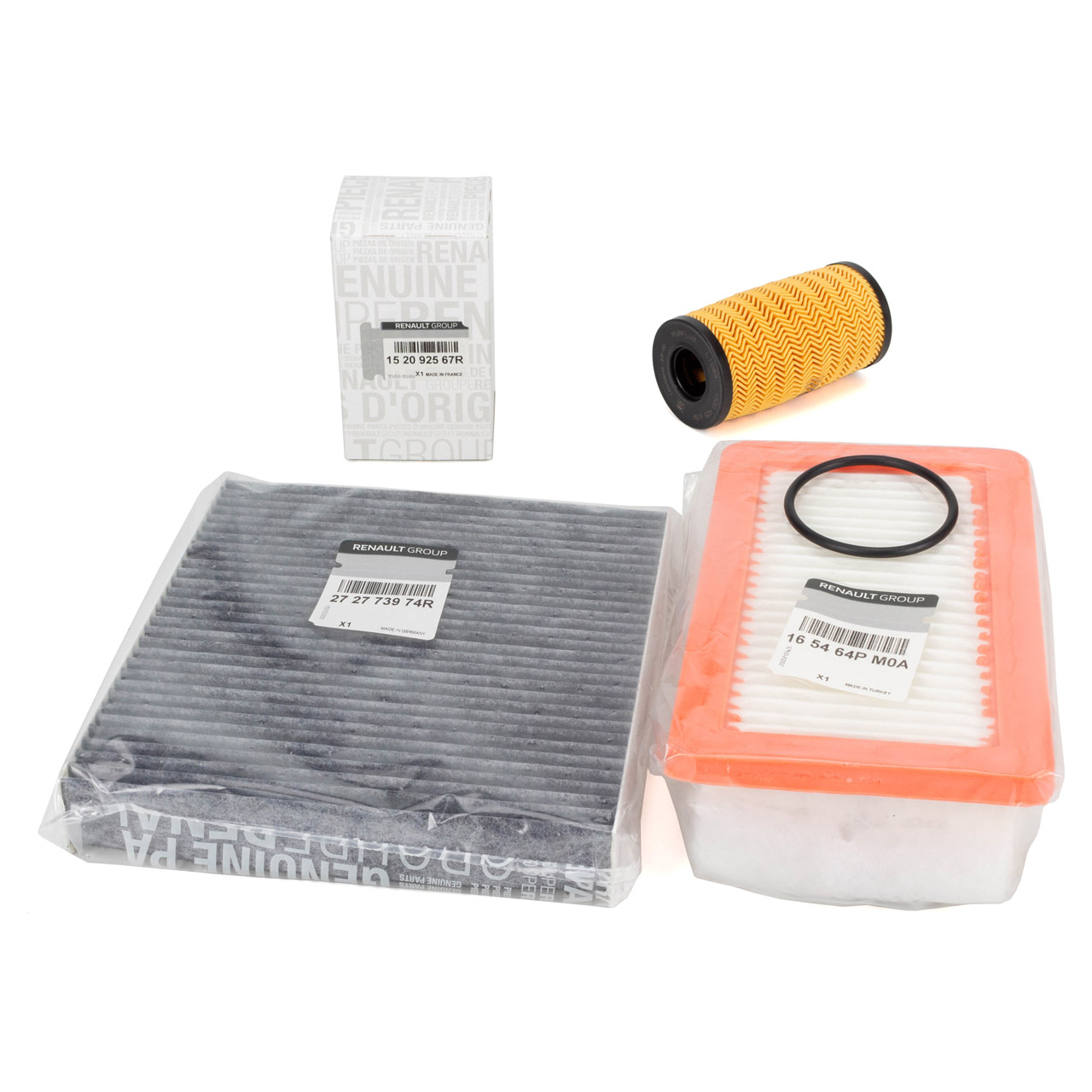 Original RENAULT Filter-Sets - 27 27 739 74R, 16 54 64P M0A, 15 20 925 ...