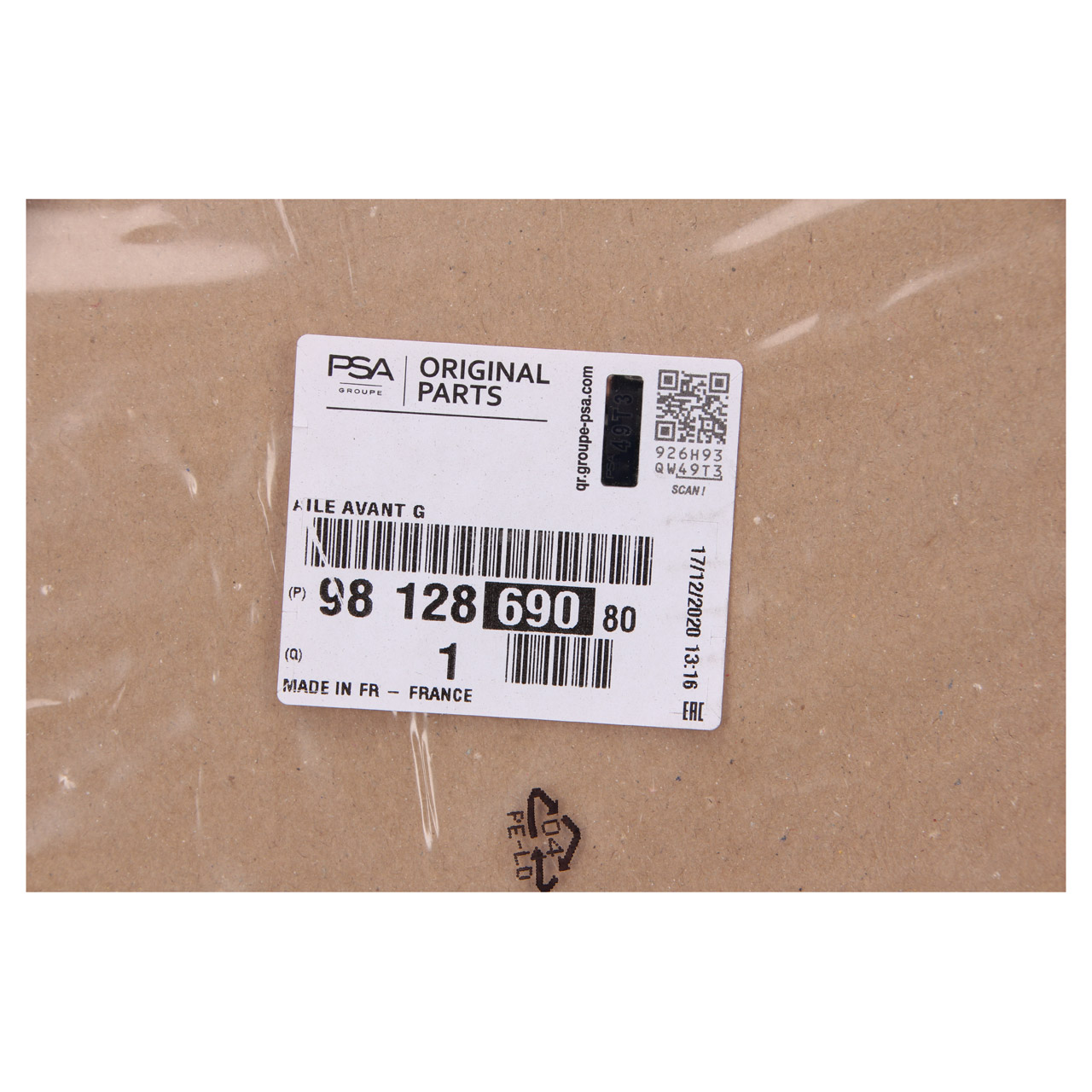 Original CITROEN / PEUGEOT Kotflügel / Radhausschalen - 98 128 690 80 ...