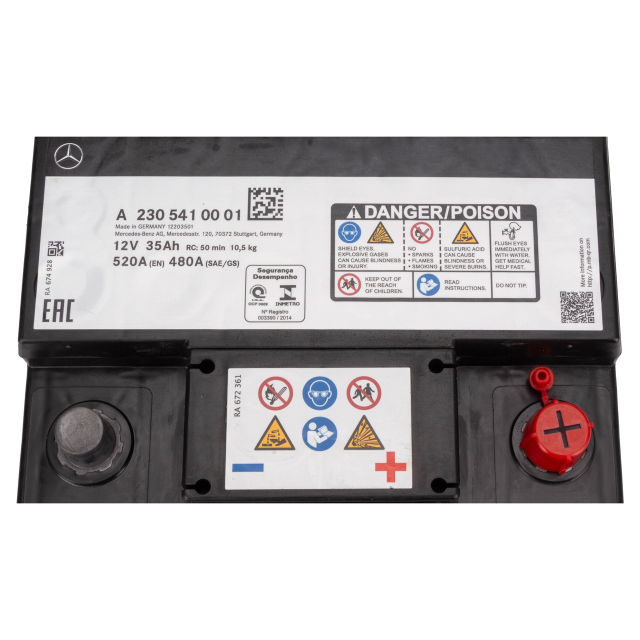 Original MERCEDES-BENZ Autobatterien - 230 541 00 01 | myparto