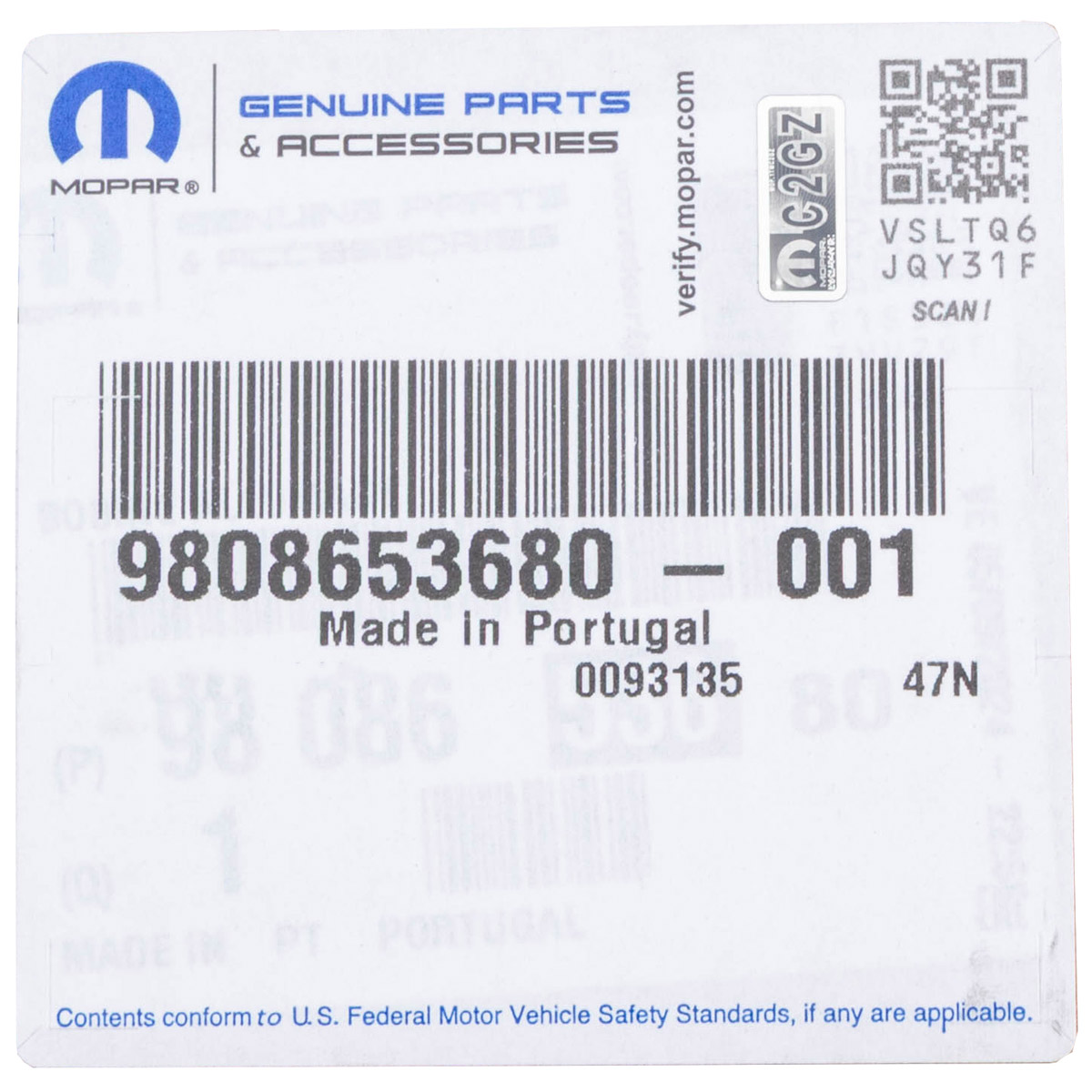 Original MOPAR Ignition coils - 98 086 536 80 | myparto