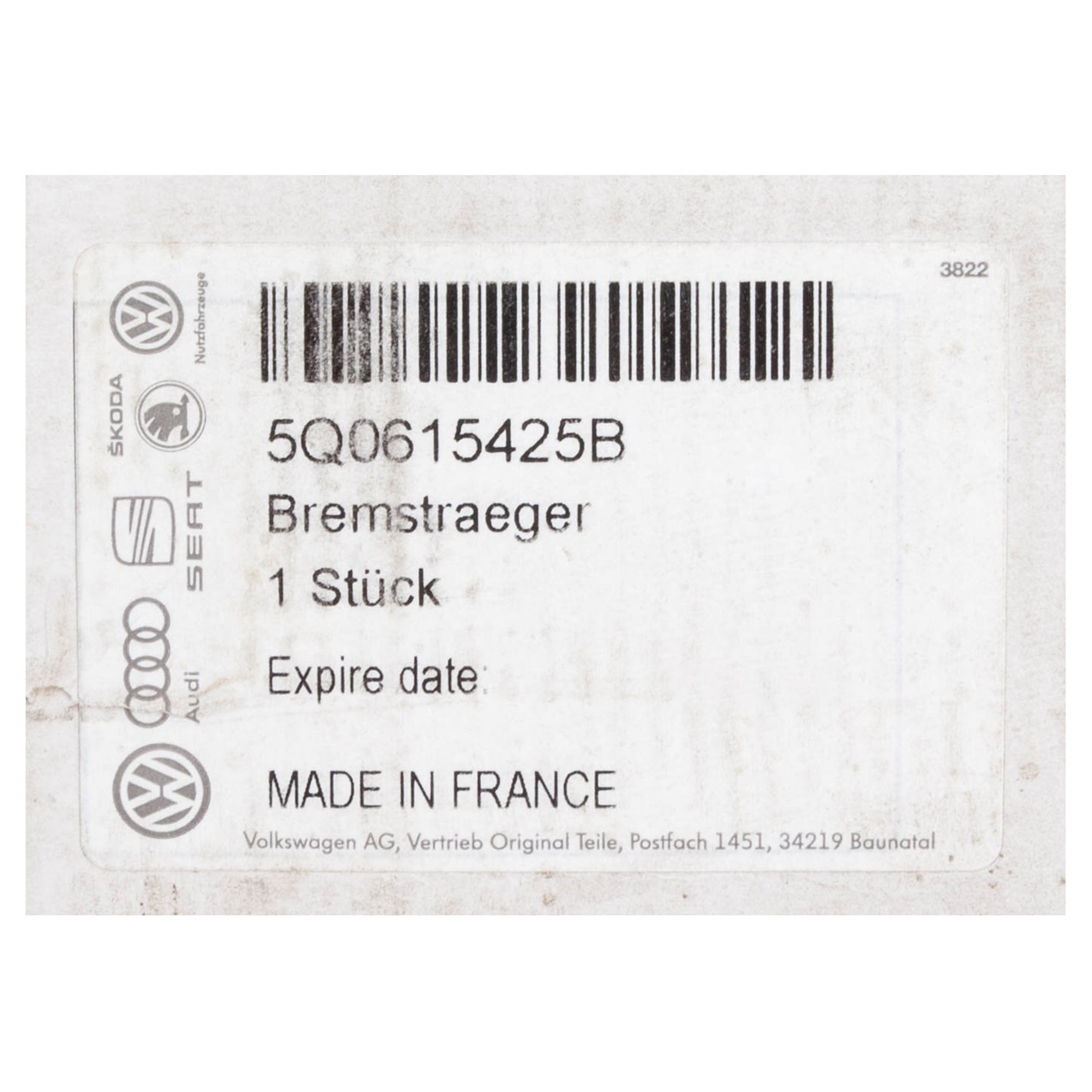 Original VOLKSWAGEN Bremssättel - 5Q0 615 425 B | myparto