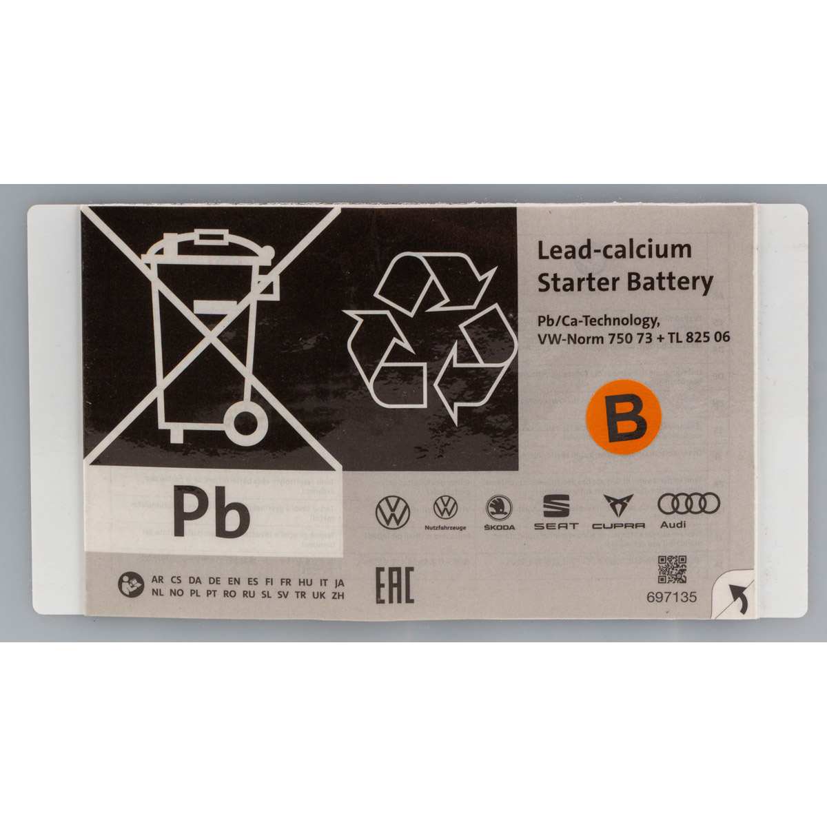 Original VOLKSWAGEN Autobatterien - 000 915 089 G | myparto